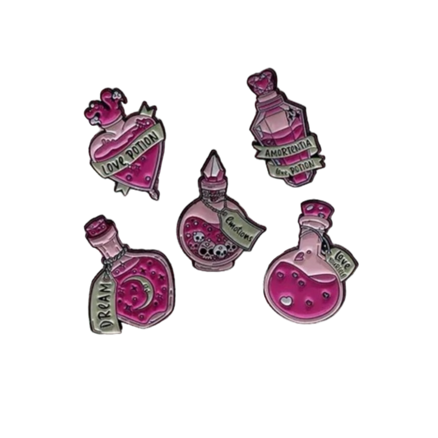 LOVE POTION PIN BADGES – The Geordie Witch Ltd.