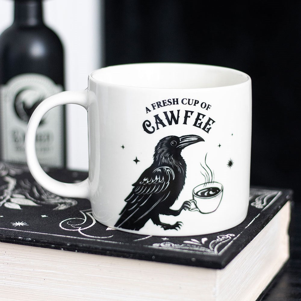 Fresh Cup of Cawfee Raven Mug – The Geordie Witch Ltd.