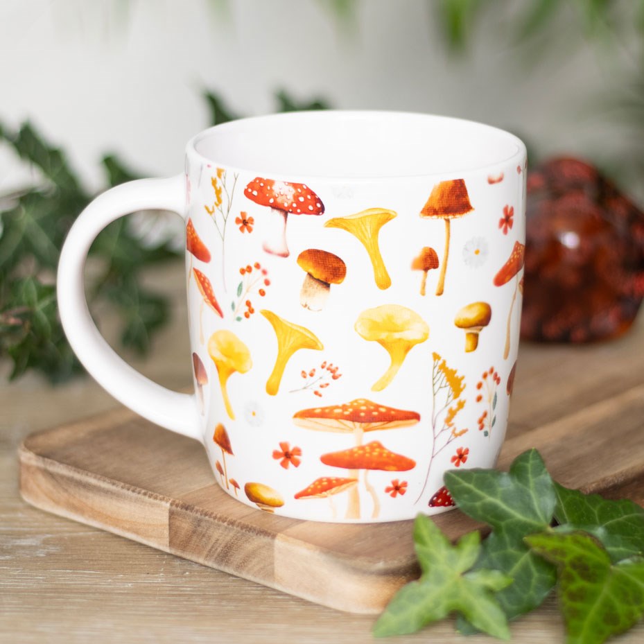 ALL OVER MUSHROOM PRINT MUG – The Geordie Witch Ltd.
